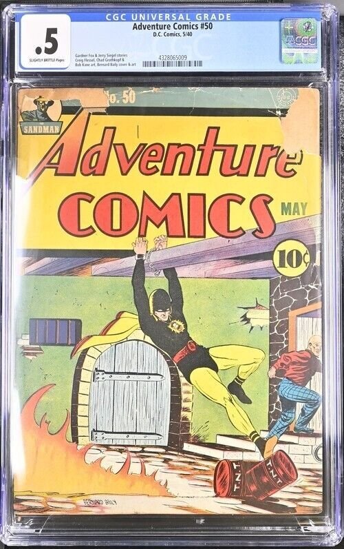 Adventure Comics #50 CGC .5 Hourman REX Tyler BOB Kane | Comic Books ...