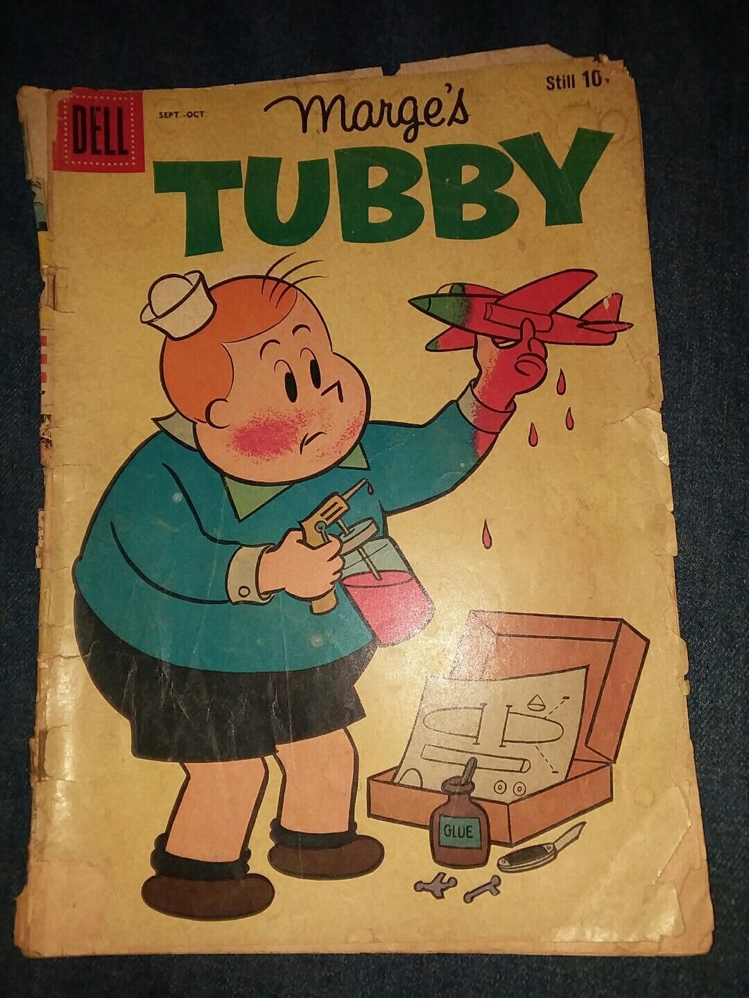 marge's tubby 5 42 golden age comics lot run set dell cartoon ...