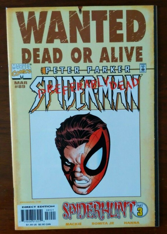 Spider-Man #89 - Wanted Poster Variant Spiderhunt Punisher Peter Parker ...