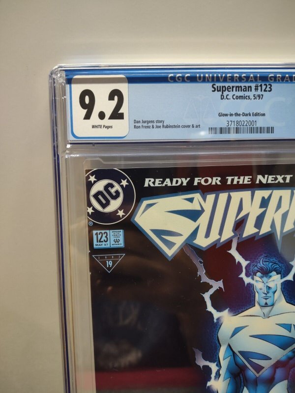 Superman #123 CGC 9.6 Superman Gains New Powers & New Costume 1997 ...