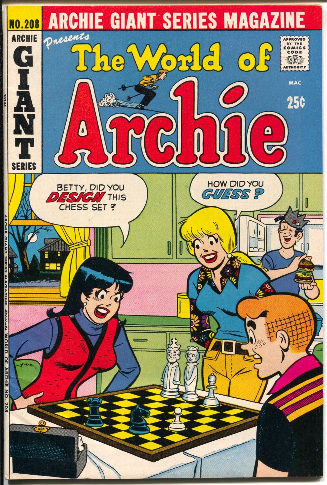 Archie Giant Series #208 1973-World of Archie-chess board-Betty ...