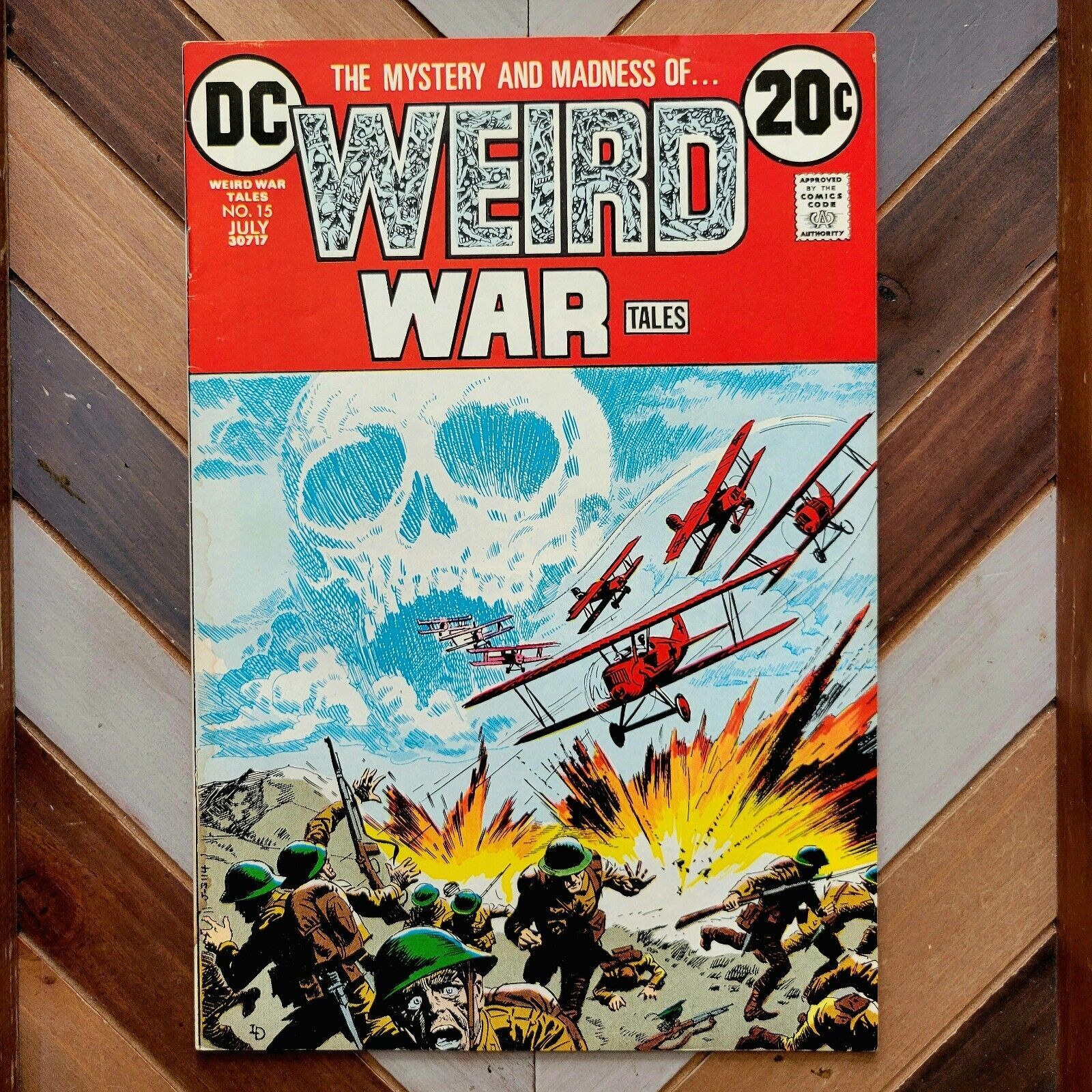 WEIRD WAR TALES #15 FN- DC 1973 Dominguez Cover WWI, Vikings, HORROR ...