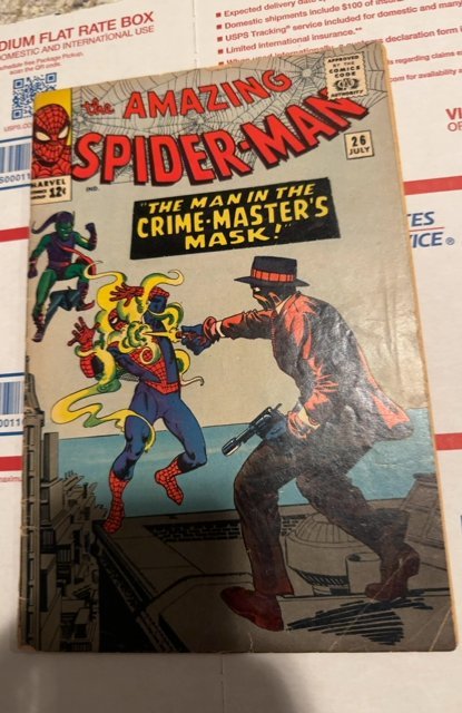 The Amazing Spider-Man #26 (1965) crime master/Green Goblin few spine ...