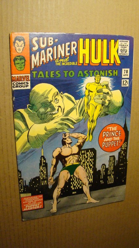 Tales to Astonish 78 *Nice* Hulk Sub-Mariner VS Puppet Master Hank PYM ...
