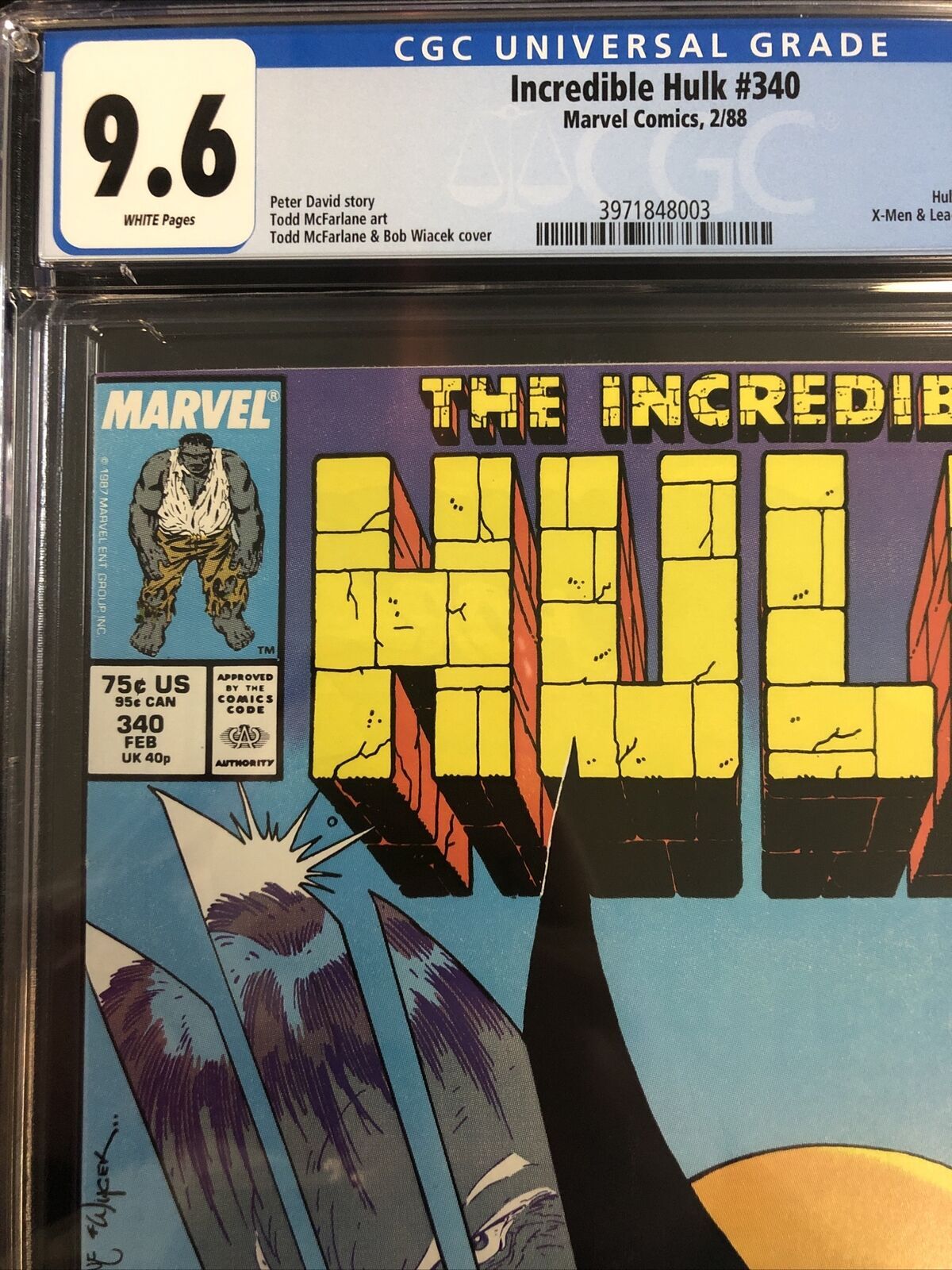 Incredible Hulk (1988) # 340 (CGC 9.6 WP) | Hulk Vs Wolverine| Xmen ...