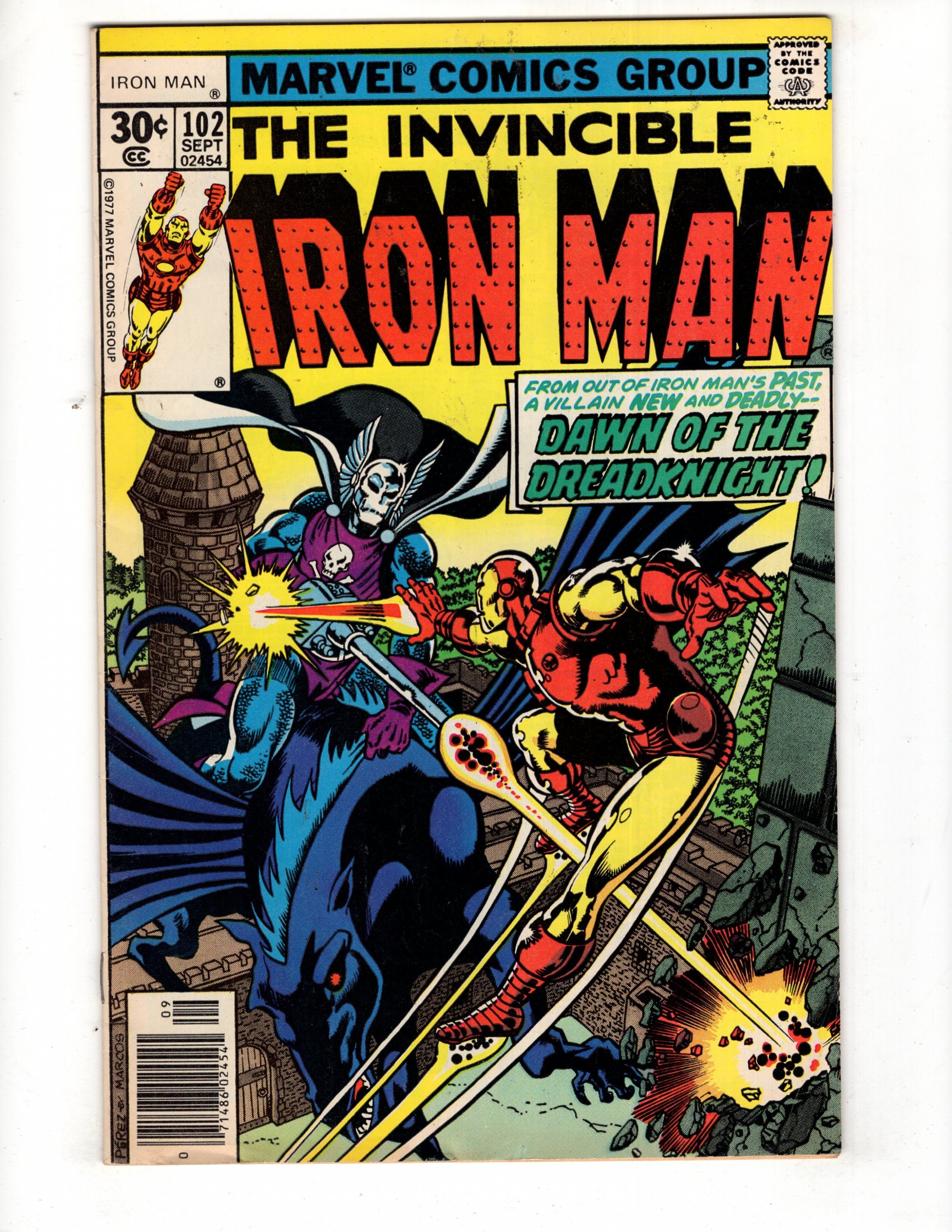 Iron Man #102 (1977) the Dreadknight / Id#271 | Comic Books - Copper ...