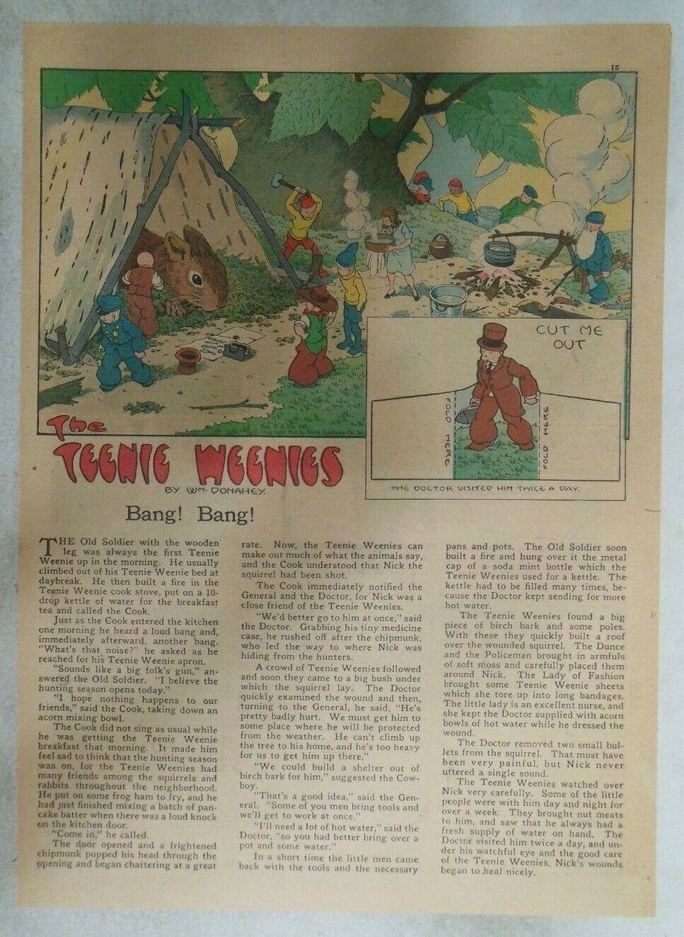 The Teenie Weenies Sunday by Wm. Donahey from 10/4/1942 Size: 11 x15 ...