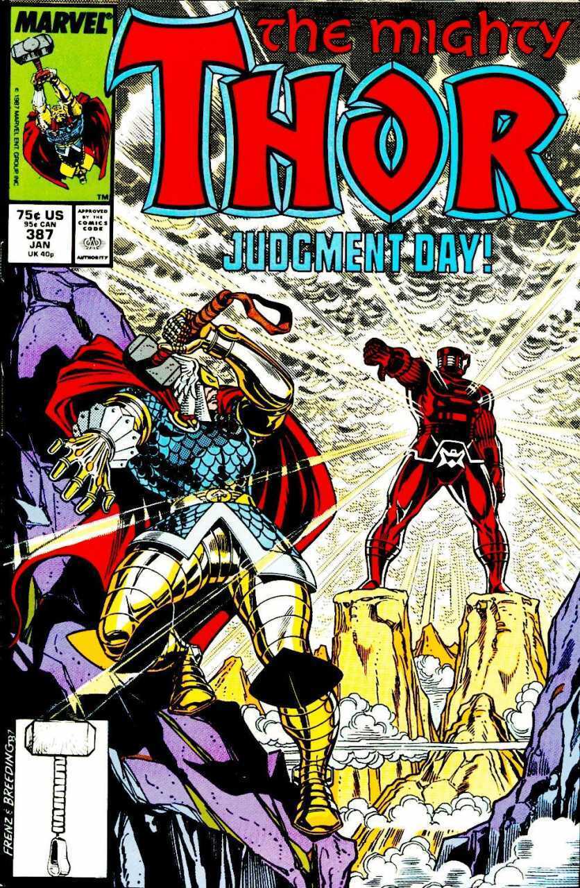 Thor #387 (1988) - Thor Battles Celestials. 1st Cameo Exitar the ...