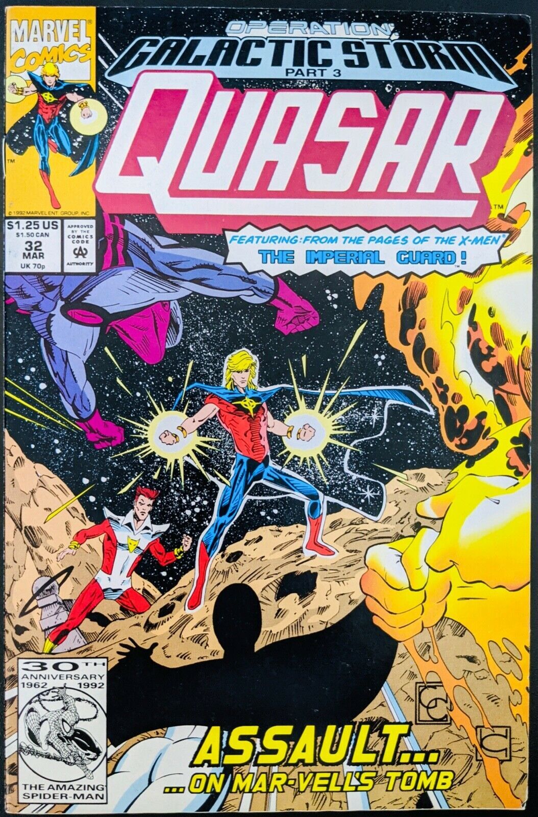 Quasar #32 - Featured from X-Men! HUGE KEY! VF+ MCU Appearance! | Comic ...