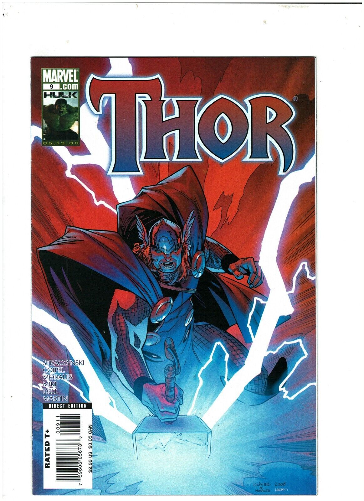 Thor #9 Marvel Comics 2008 Straczynski & Olivier Coipel NM- 9.2 | Comic Books - Modern Age ...
