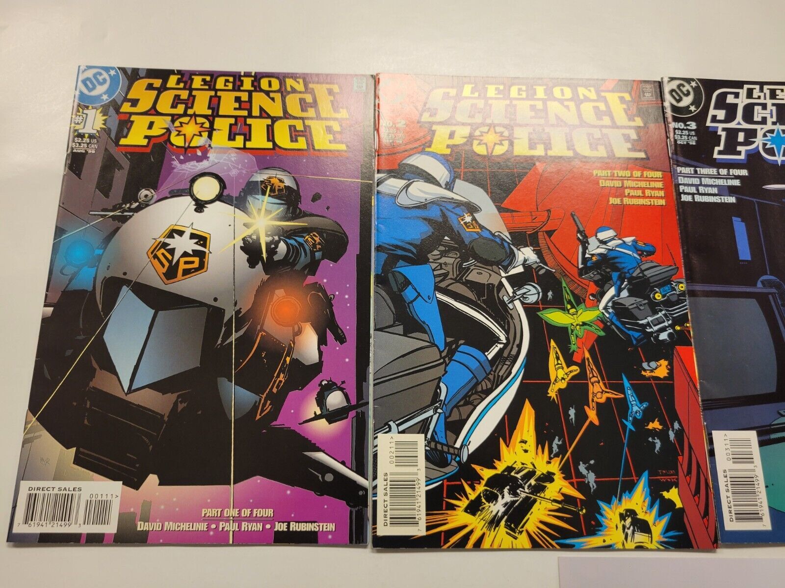 4 DC Comic Books Legion Science Police #1 2 3 4 Complete Series 61 TJ2 ...