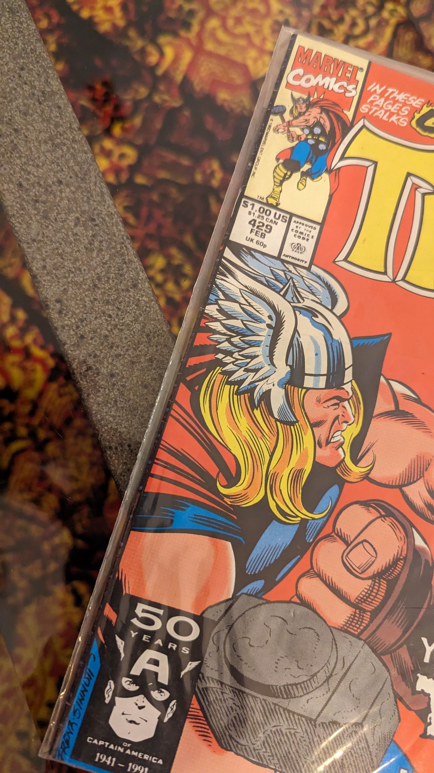 The Mighty Thor #429 (1991) vs Juggernaut (w Ghost Rider appearance ...