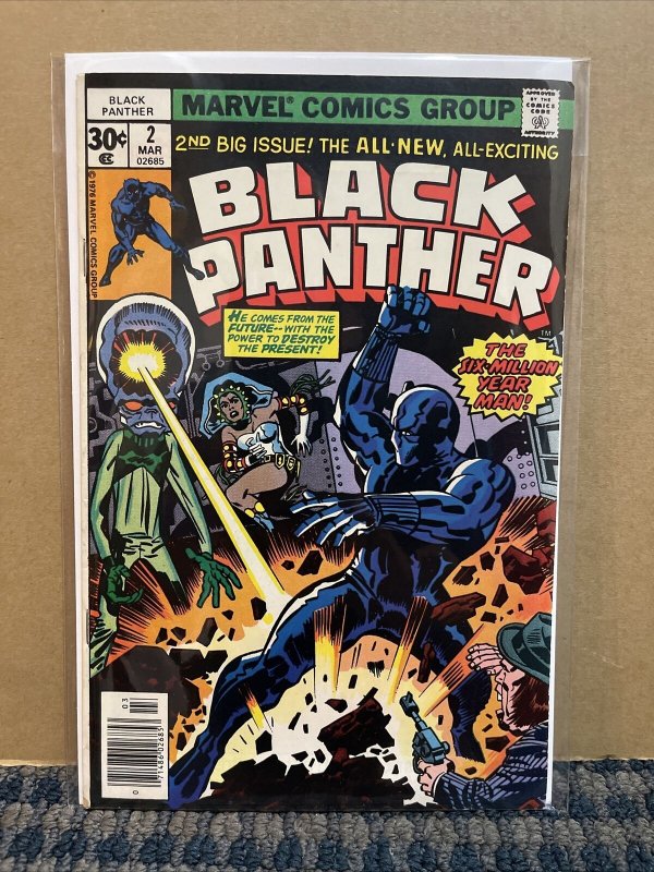 1976-77 BLACK PANTHER Comics,Marvel #1-5 w/King Cadaver,+Jungle Action ...