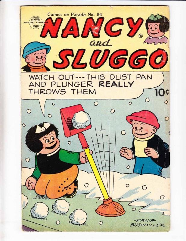 Comics on Parade #94 VG+ nancy & sluggo by ernie bushmiller united ...