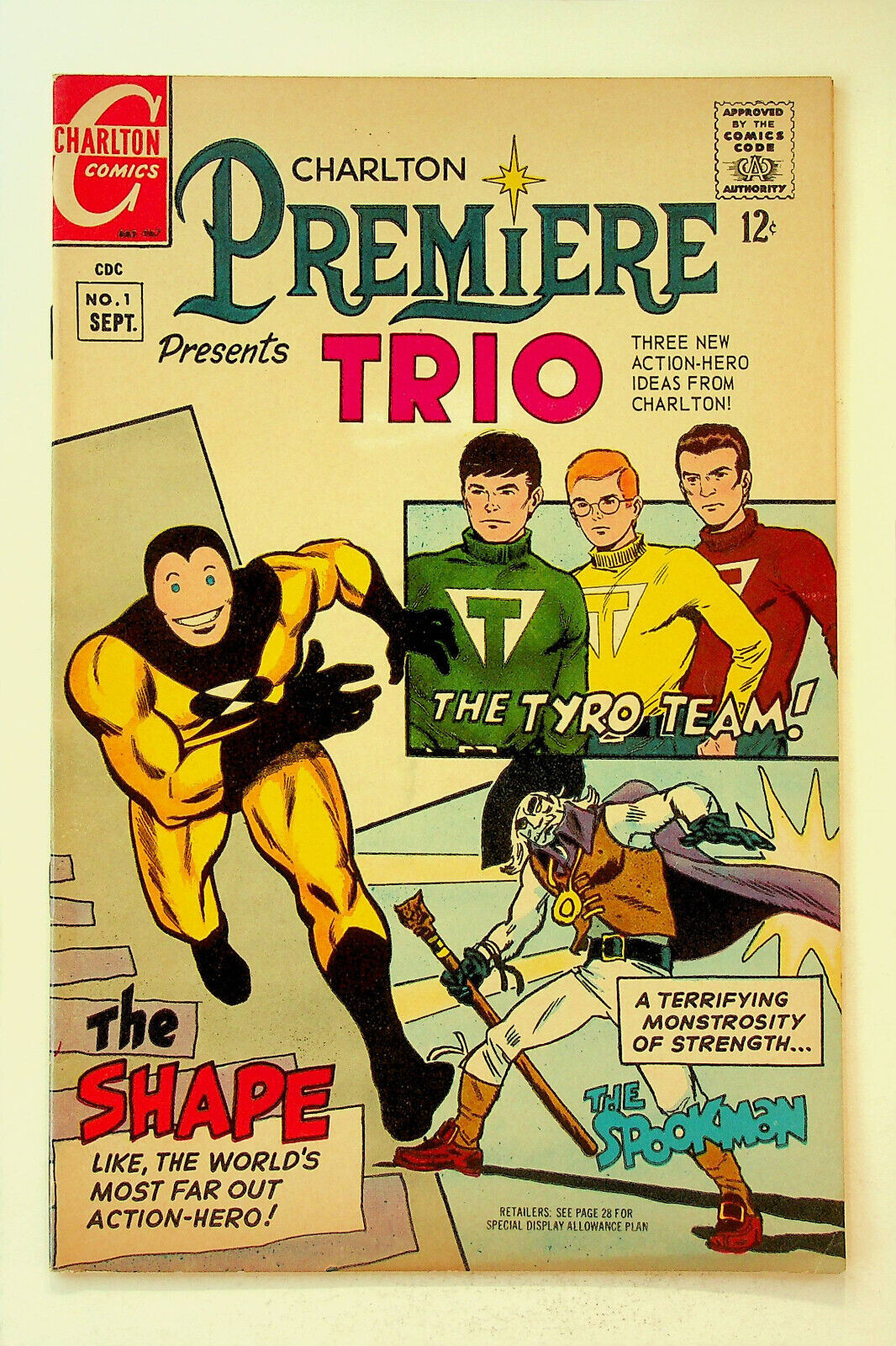 Charlton Premiere Presents Trio #1 (Sep 1967, Charlton) - Good | Comic ...