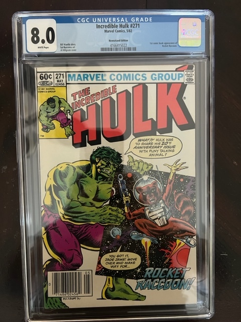 The Incredible Hulk #271 =(1982) - CGC 8.0 - 1st Rocket Racoon! | Comic ...