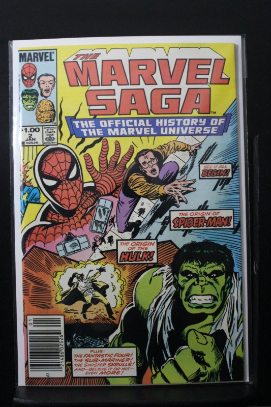 The Marvel Saga The Official History of the Marvel Universe #2 (1986 ...