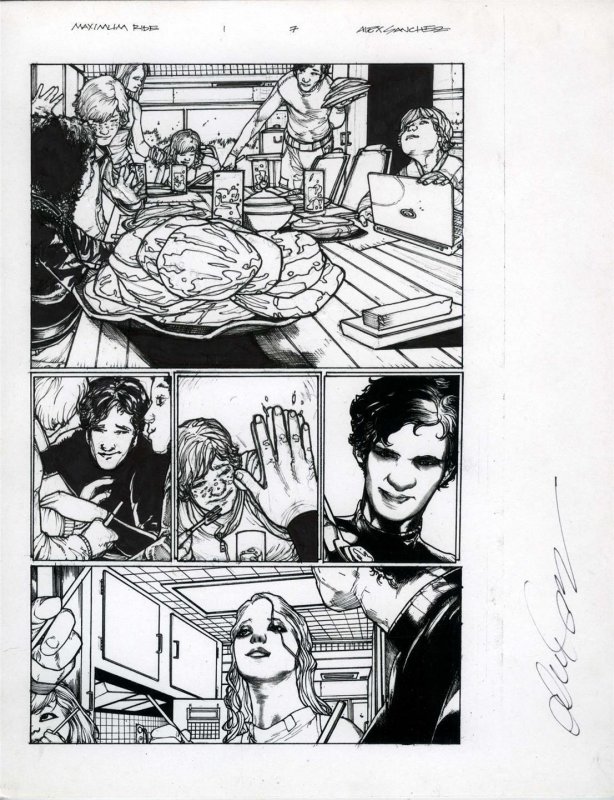 James Patterson Max Ride:First Flight #1 Pg 7 Alex Sanchez Original Art ...