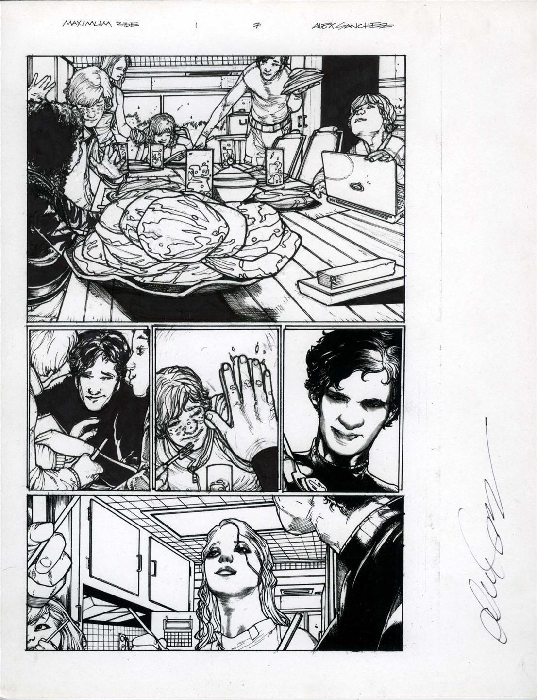 James Patterson Max Ride:First Flight #1 Pg 7 Alex Sanchez Original Art ...
