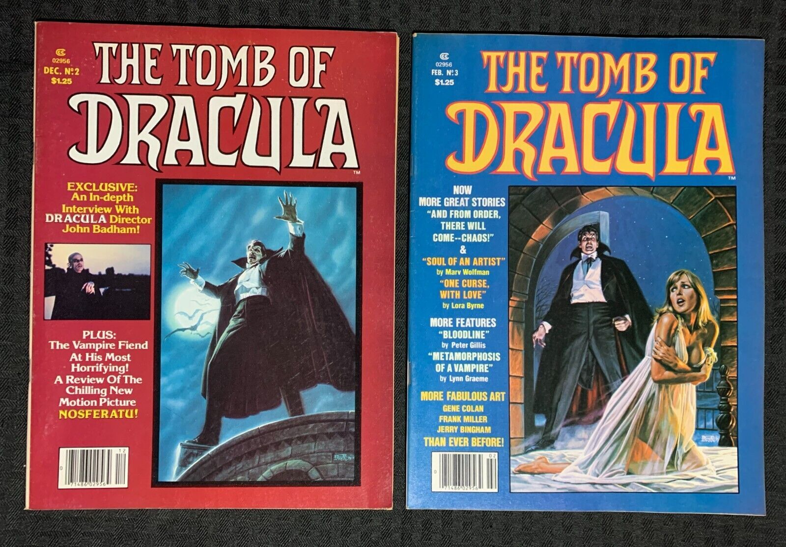 1979 TOMB OF DRACULA Magazine #2 FN & #3 FN+ Bob Larkin Cover / Gene ...