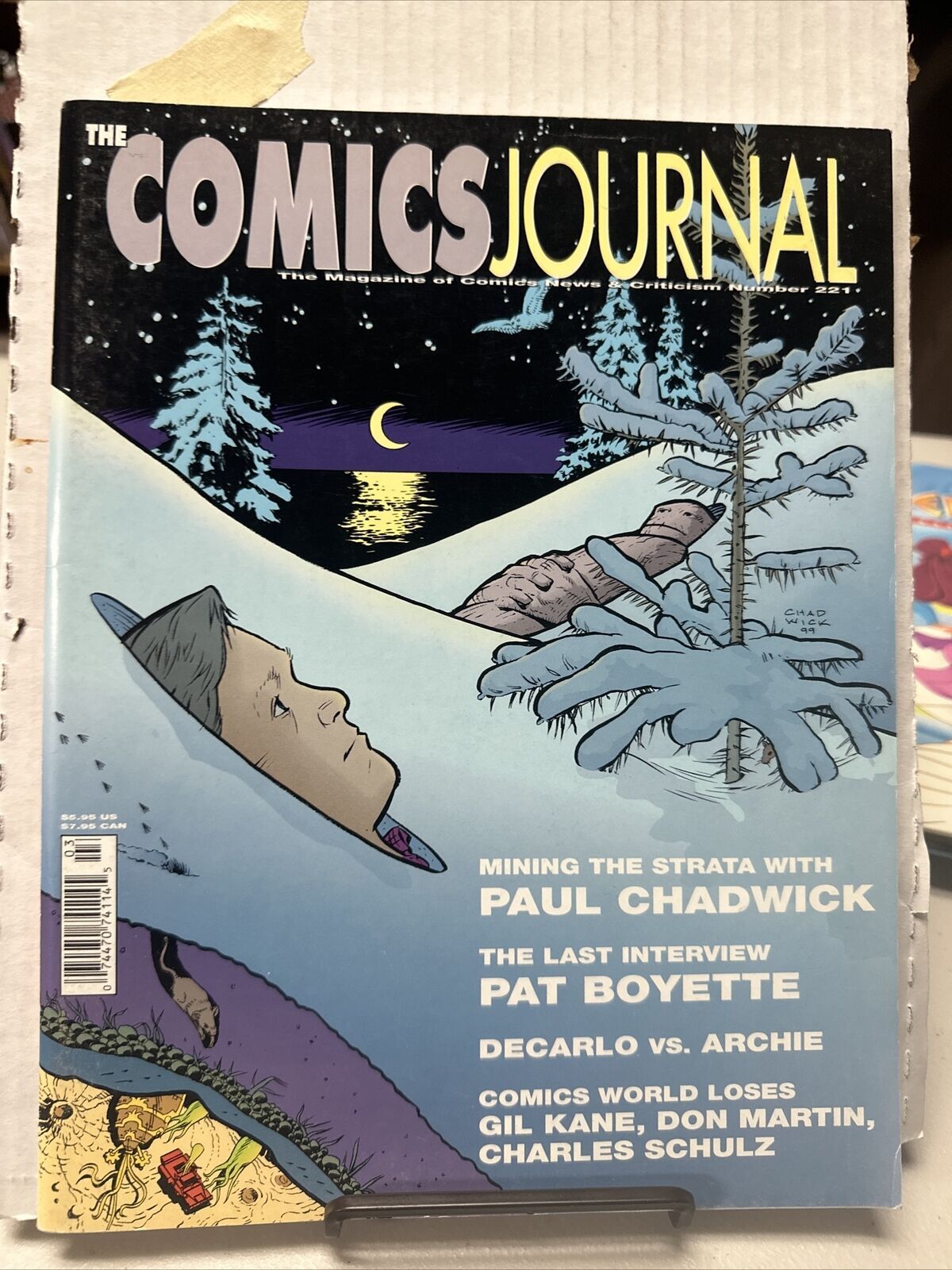 The Comics Journal #221 March 2000 Paul Chadwick, Pat Boyette | Comic ...
