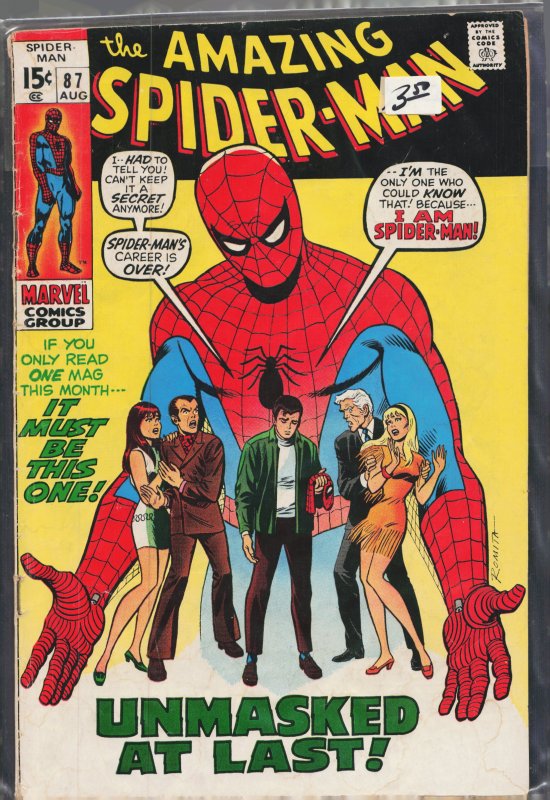 The Amazing Spider-Man #87 (1970) Spider-Man | Comic Books - Bronze Age ...