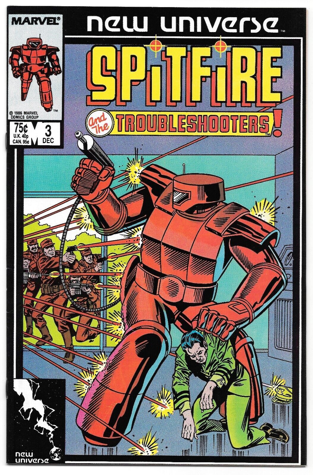 Spitfire and the Troubleshooters #3 (12/1986) Marvel New Universe | Comic Books - Copper Age ...