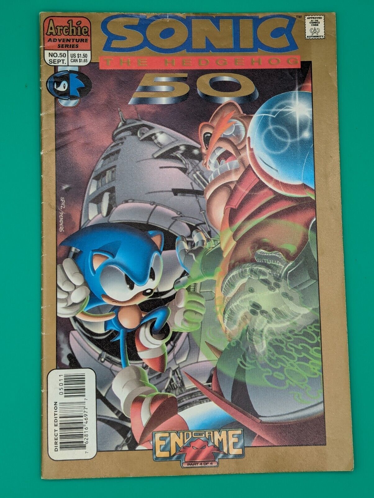 SONIC The HEDGEHOG 1997 Comic #50 END GAME 4 of 4 KNUCKLES Bagged ...