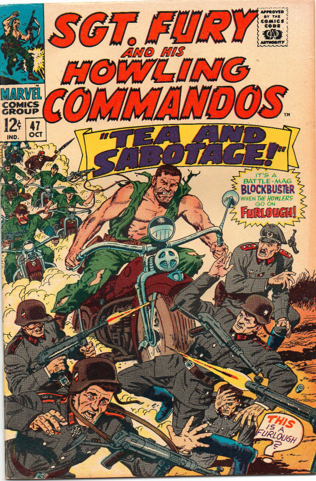 Sgt Fury & His Howling Commandos #47 - German Soldiers Cover - 1967 ...