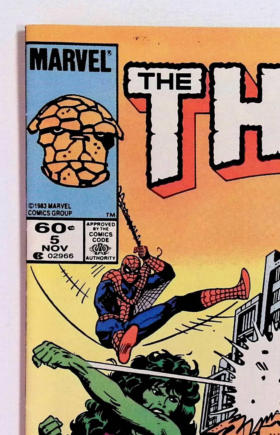 The Thing 5 Newsstand UPC Variant Wonder Man She Hulk Spider-Man Marvel ...