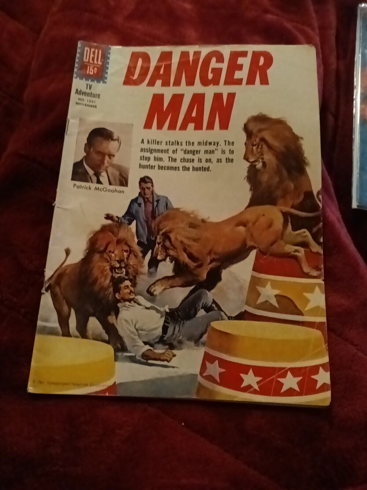 Dell Comics - Dell Four Color # 1231 DANGER MAN ~ BASED ON BRITISH TV ...