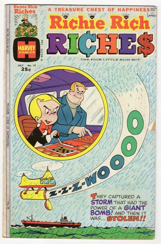Richie Rich Riches #19 VINTAGE 1975 Harvey Comics | Comic Books ...