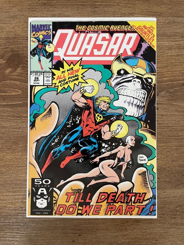 Quasar # 26 NM- Marvel Comic Book Thanos Avengers Nebula Hulk Thor 1 ...