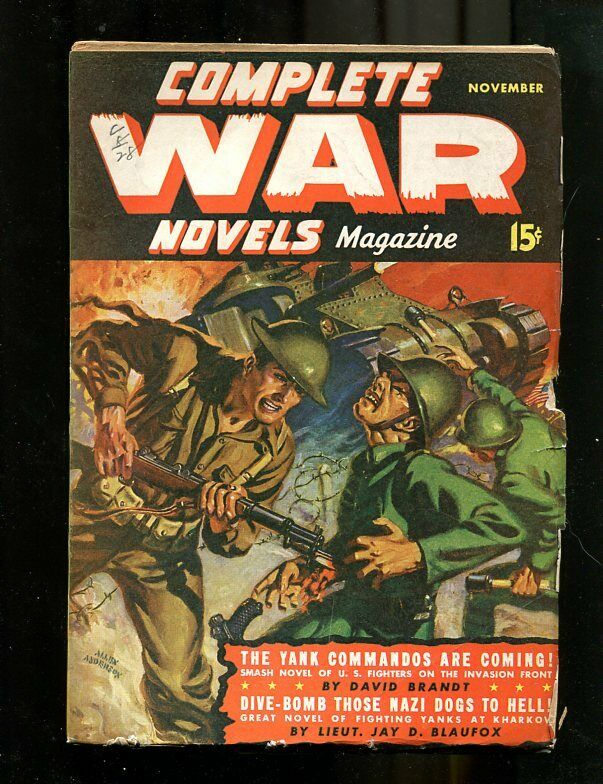 COMPLETE WAR PULP #2-NOV-1942-ALLEN ANDERSON COVER-WW 2 VG / HipComic