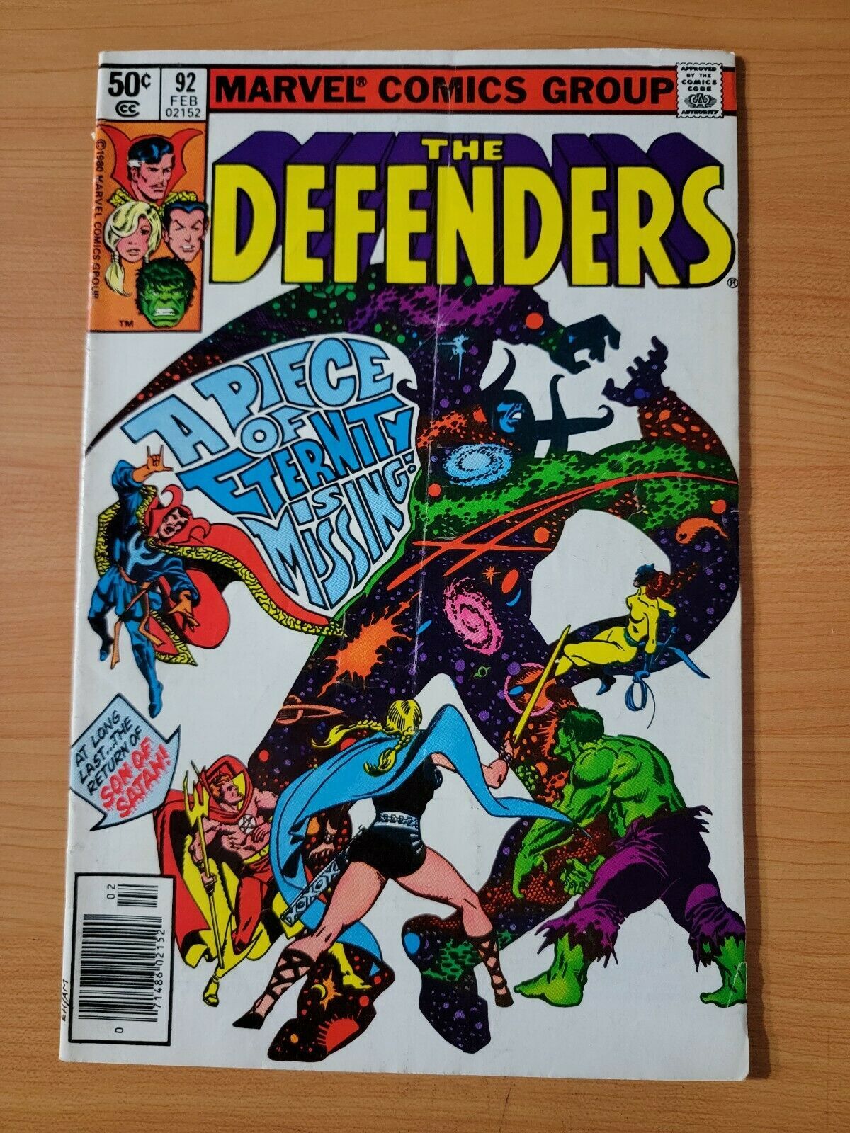 The Defenders #92 Newsstand Variant ~ VERY FINE VF ~ 1981 Marvel Comics ...