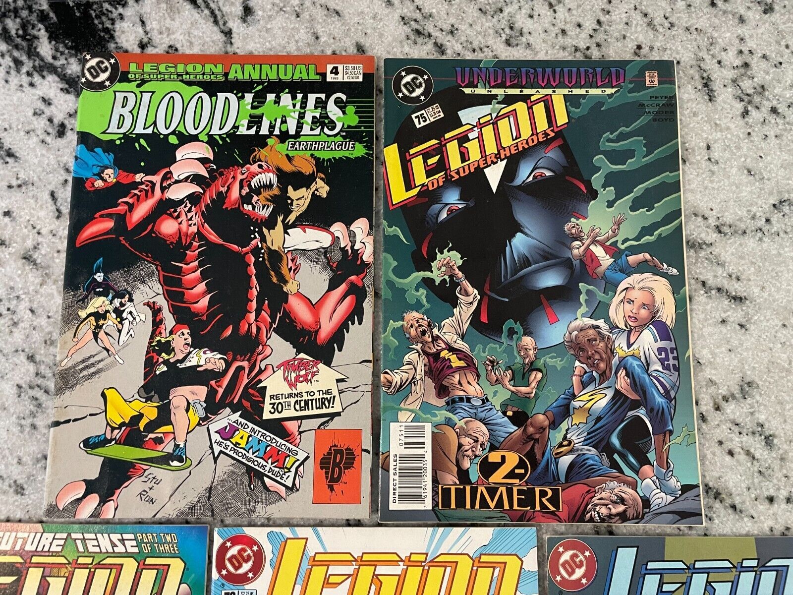 5 Legion Of Super-Heroes DC Comic Books #72 73 74 75 4 A Superboy ...