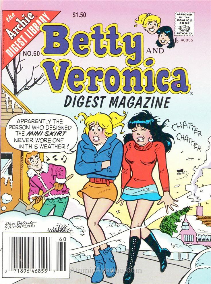 Betty and Veronica Digest Magazine #60 FN ; Archie | Mini Skirt Cover ...