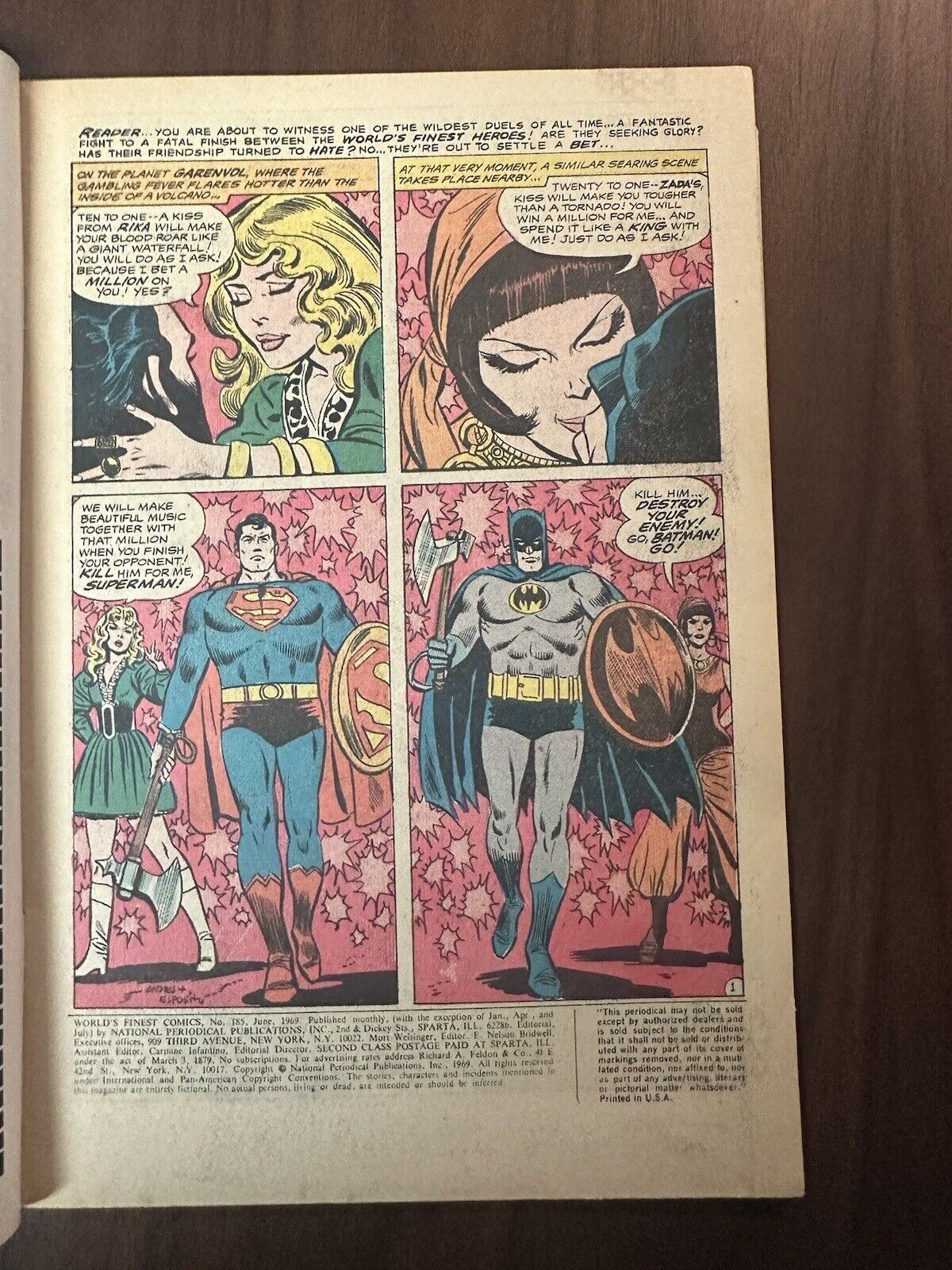 World's Finest #185 FN Curt Swan & Neal Adams Cover (DC 1969) | Comic ...