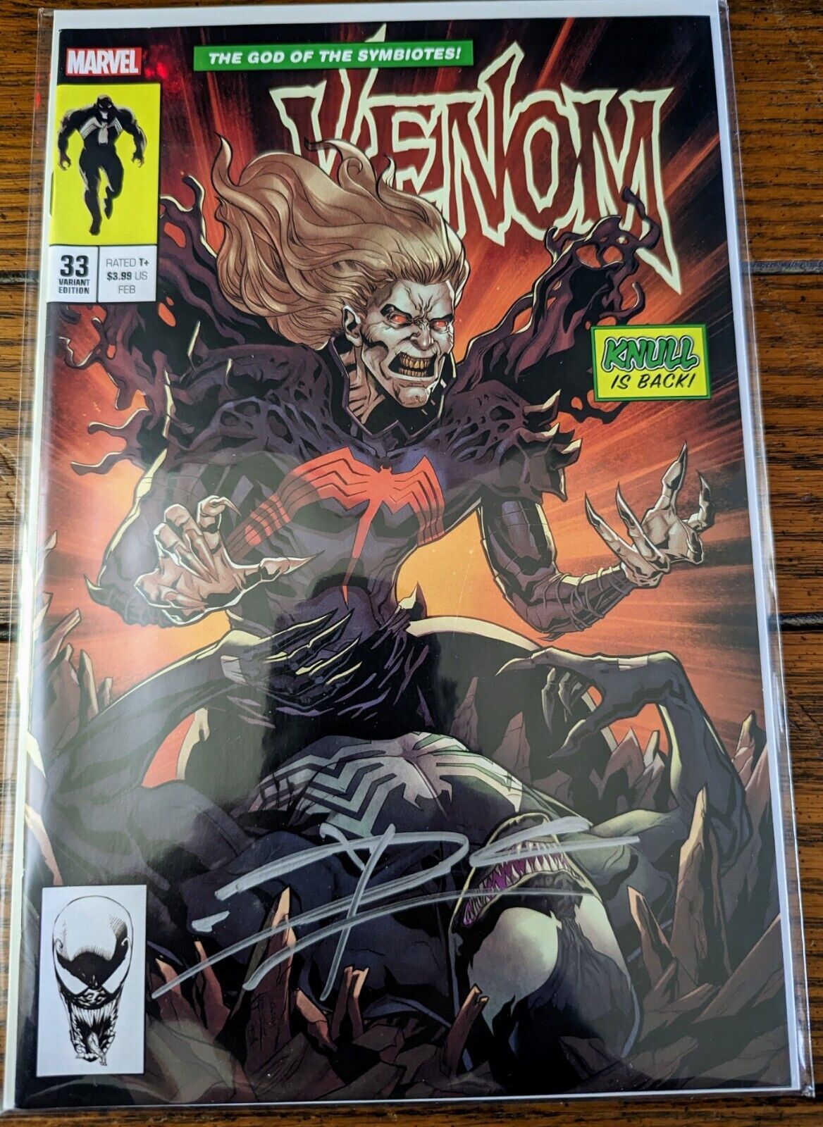 Venom #33 NM Will Sliney Trade Variant Signed by Donnie Cates W/COA ...