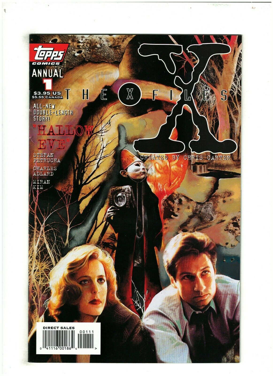 The X-Files Annual #1 VF/NM 9.0 Topps Comics Charles Adlard 1995 Hallow ...