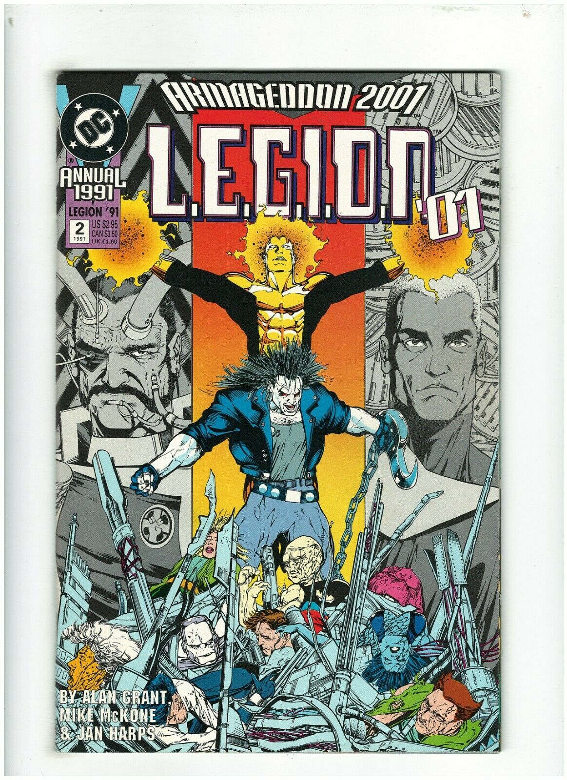 Legion '91 Annual #2 NM- 9.2 DC Comics Lobo & Legion of Super-Heroes ...