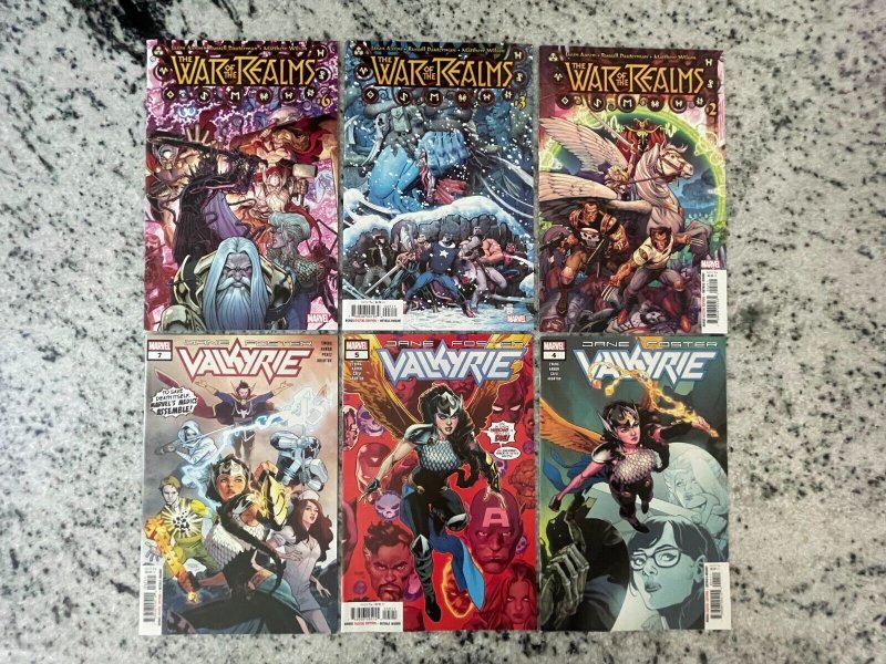 6 Marvel Comics Valkyrie # 4 5 7 + War Of The Realms # 2 3 6 Thor X-Men ...