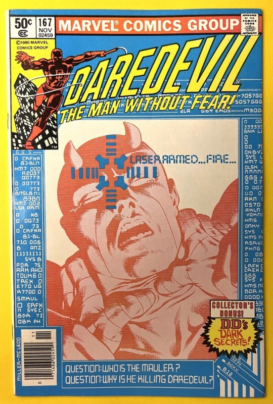 Daredevil 167 Frank Miller 1st Mauler Appearance (1980) | Comic Books ...