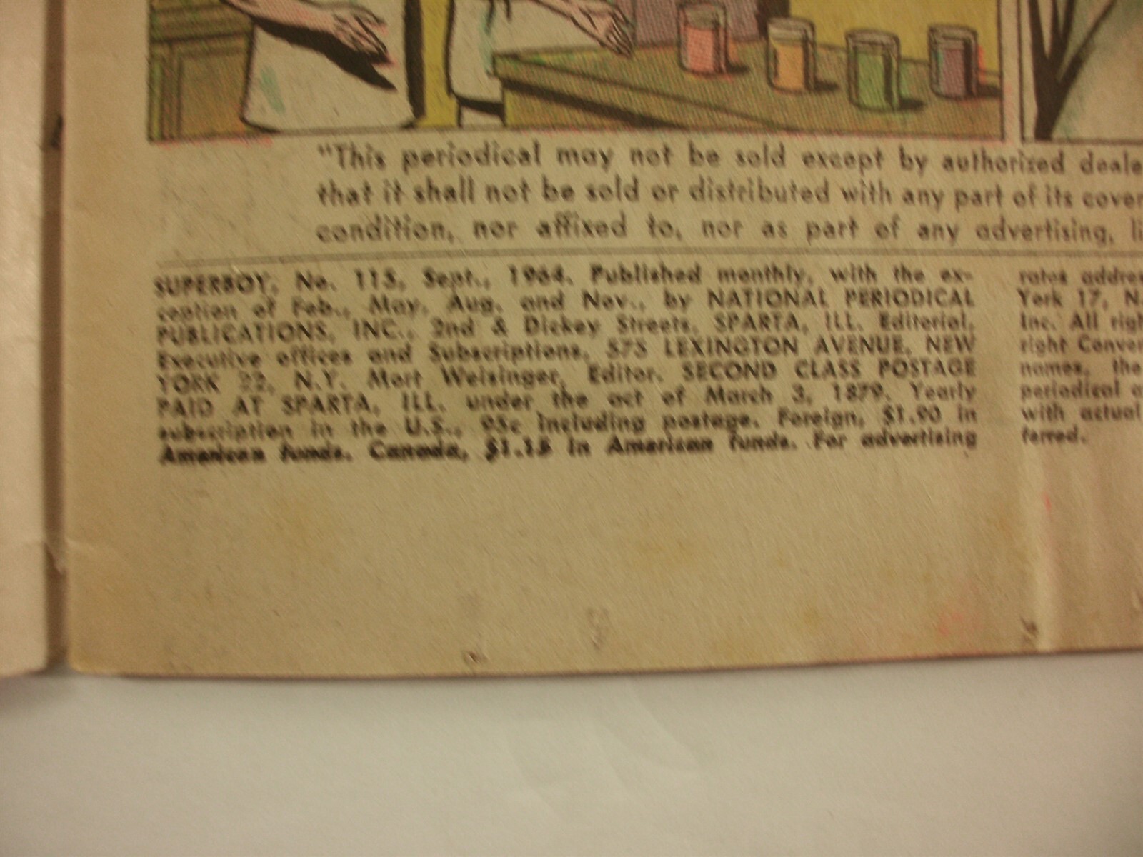 DC Comics Superboy #115 SEP 1964 (VG) features The Atomic Superboy ...