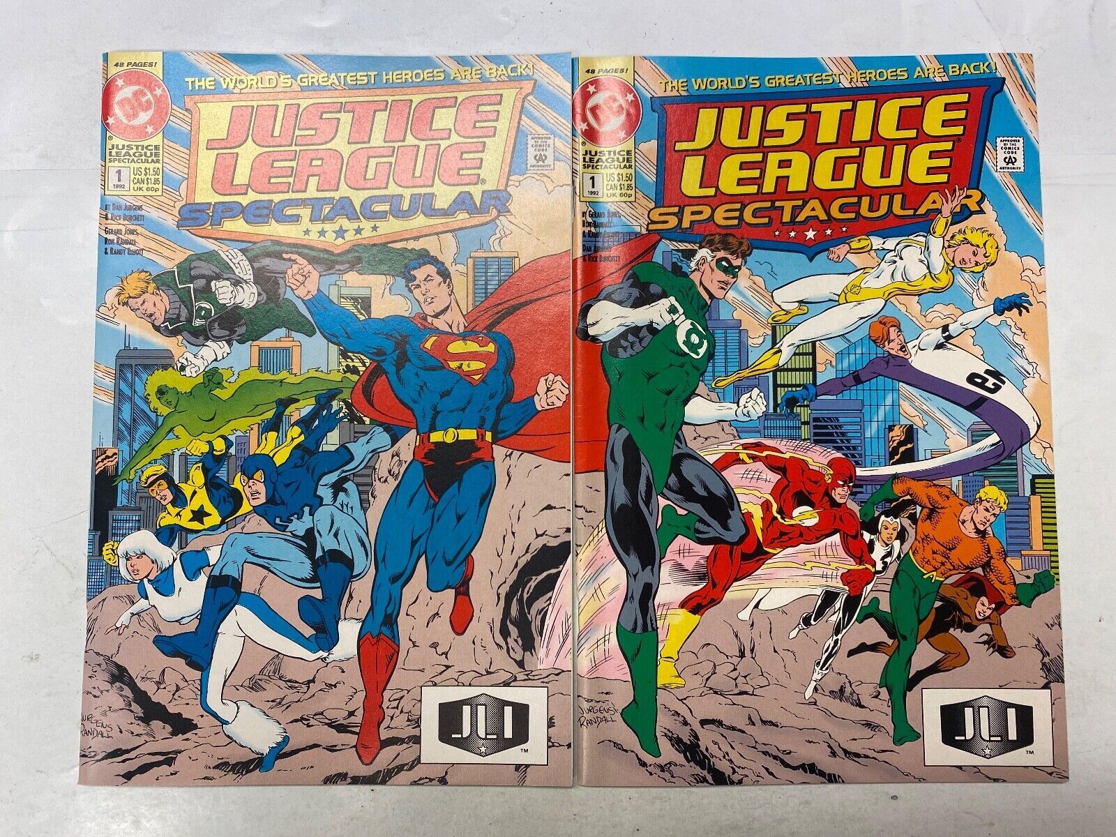 5 DC comic books Justice League Spectacular #1 2 Focus Superman Secret ...