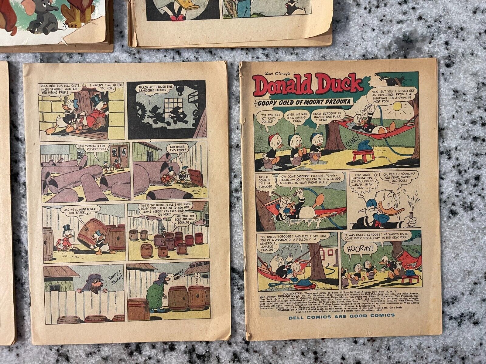 5 Coverless Comics Great For Art Projects Disney Donald Duck 1957 Paul ...