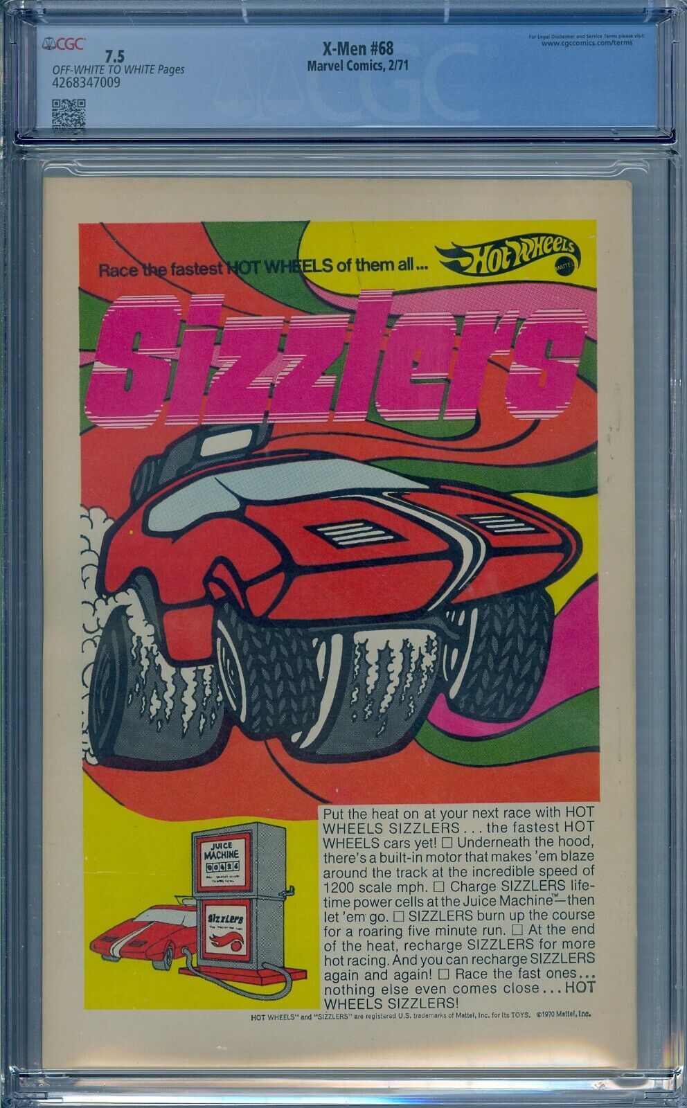 X-Men #68 CGC 7.5 Sentinels Origin Beast Jack Kirby Dick Ayers | Comic ...