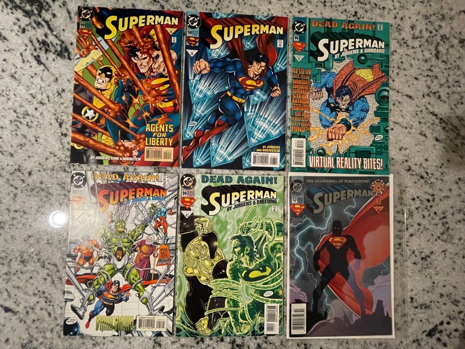 6 Superman DC Comic Books # 0 94 95 96 98 99 Batman Flash Atom Arrow ...