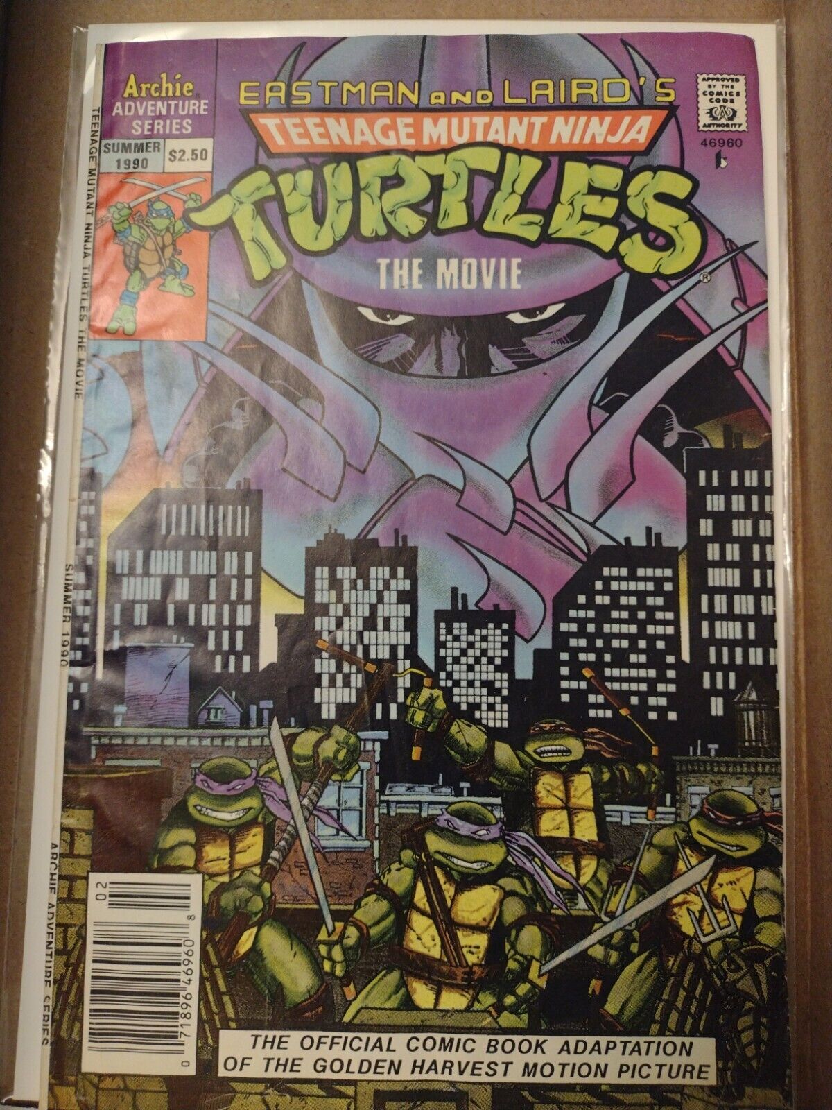 Teenage Mutant Ninja Turtles The Movie Comic Book 1990 low grade ...