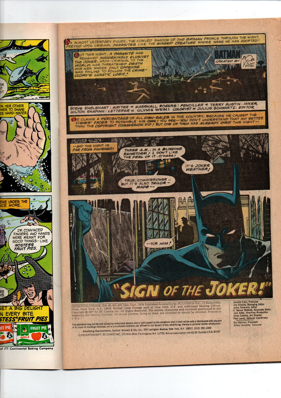 Detective Comics #476 newsstand - Batman - Joker - Marshal Rogers ...